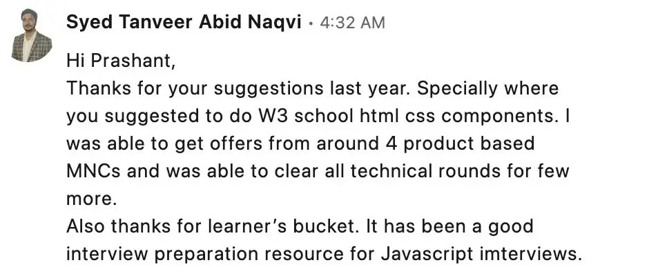 Prepare for your JavaScript Interview - Covering all the rounds