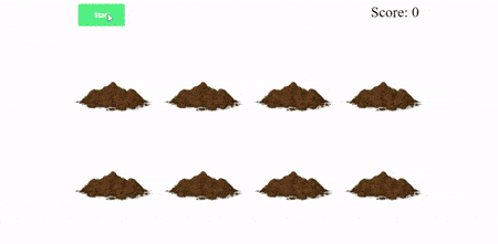 Whack a mole game in javascript - LearnersBucket