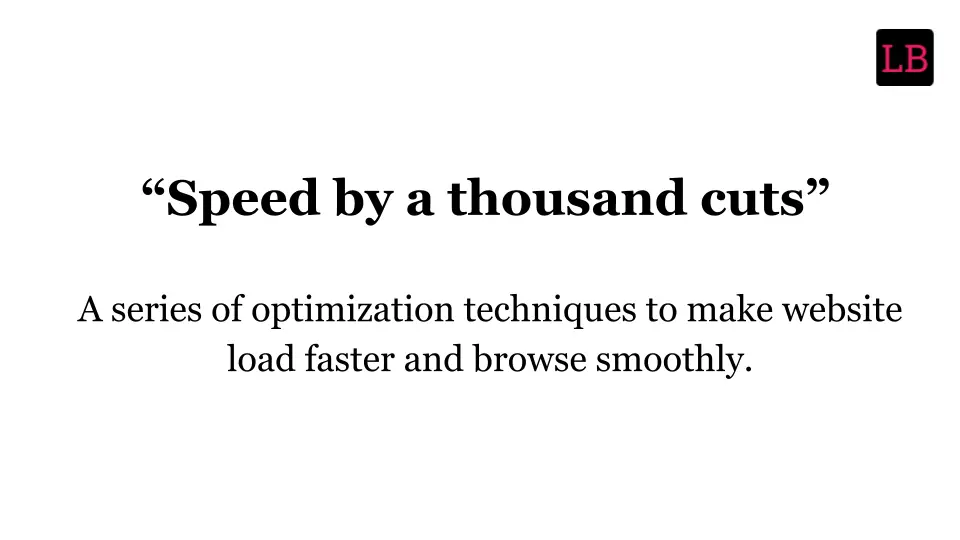 Different loading strategies to increase the website speed - LearnersBucket